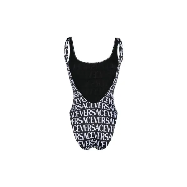 Versace All-over Logo One-piece Swimsuit