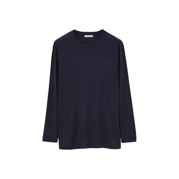 LEMAIRE Long Sleeve Silk T-shirt
