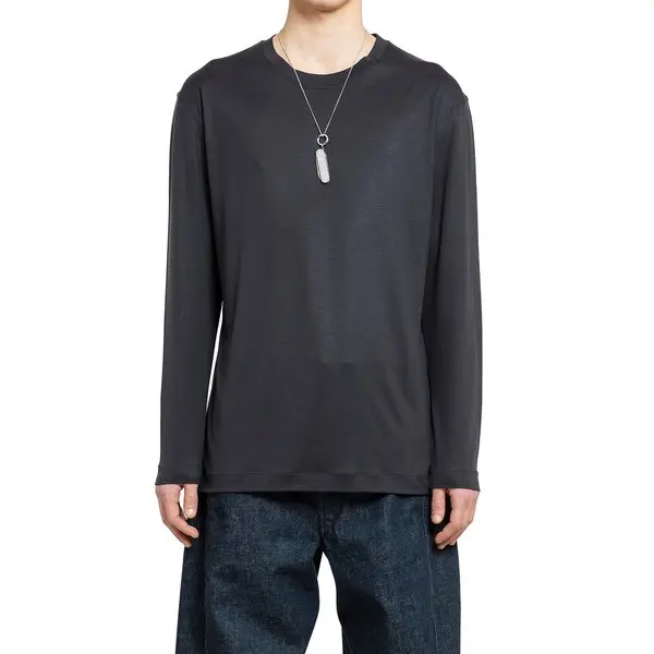 LEMAIRE Long Sleeve Silk T-shirt
