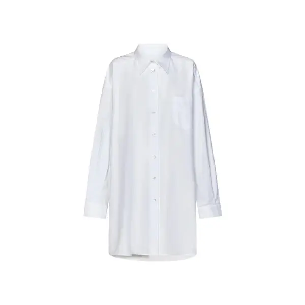 MAISON MARGIELA Cotton Long Shirt - White