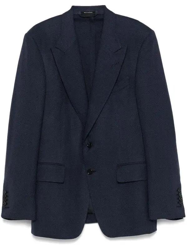 TOM FORD Basket Weave Shelton Wool Jacket