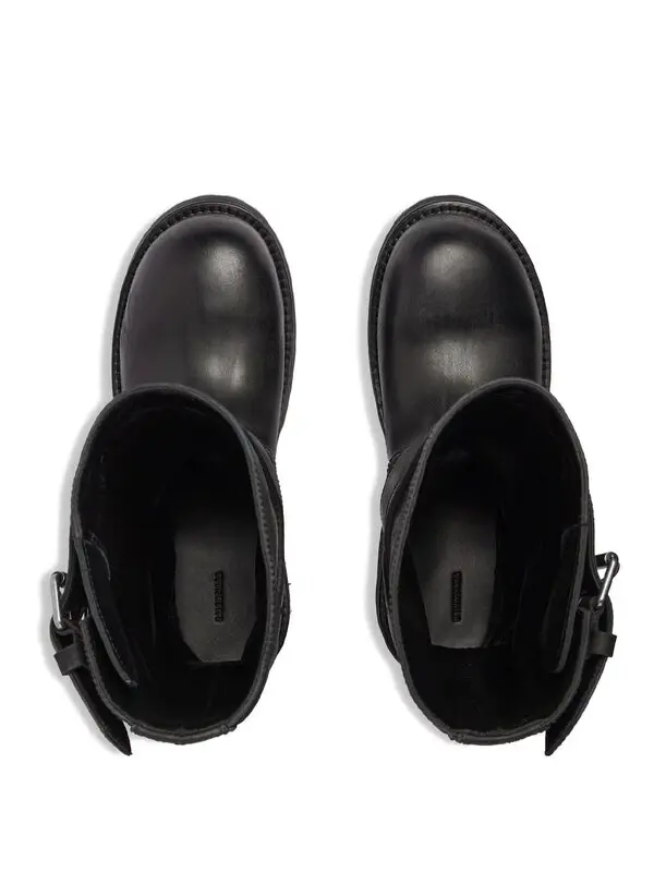 Balenciaga Venom Boots In Worn-out Effect Leather