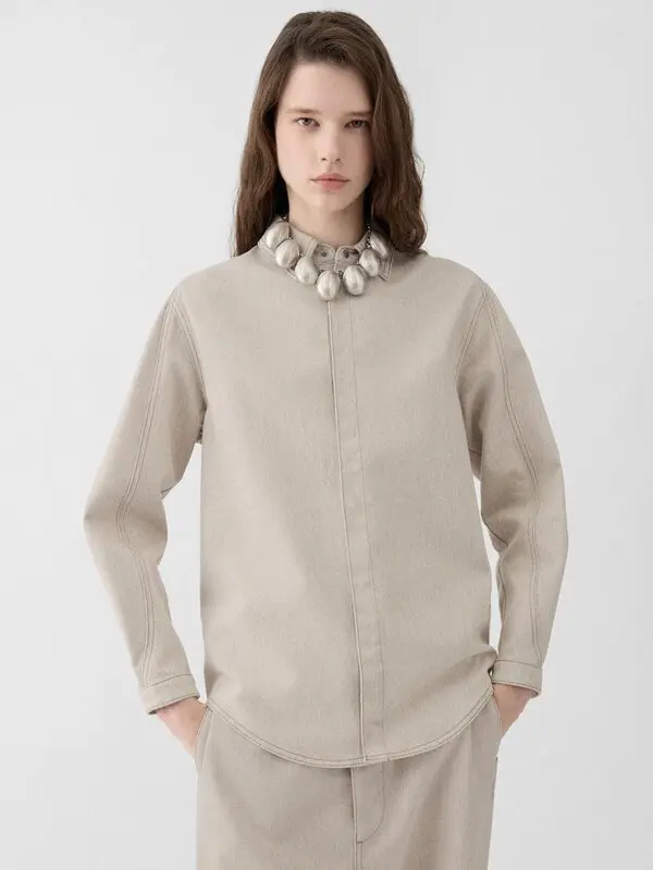 Jacquemus La Chemise Amelo De-nimes