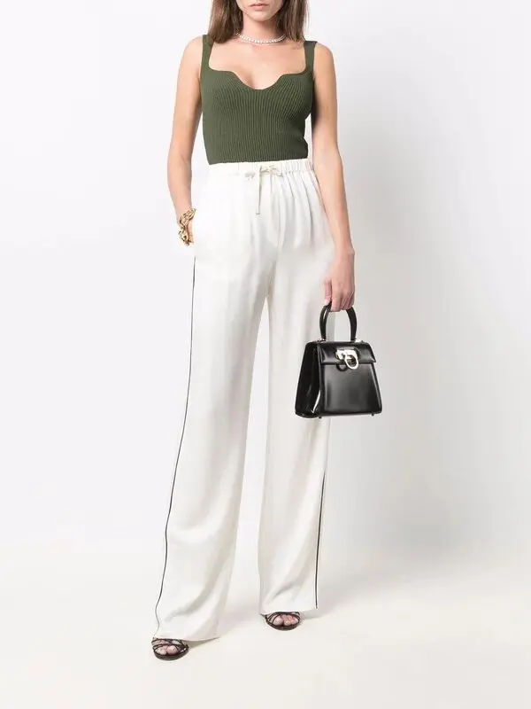 FERRAGAMO Calf Leather Iconic Top Handle Bag
