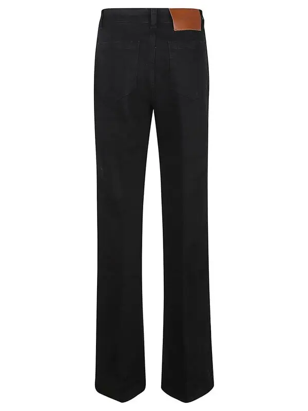Victoria Beckham Alina Stretch Jeans In Washed - Black