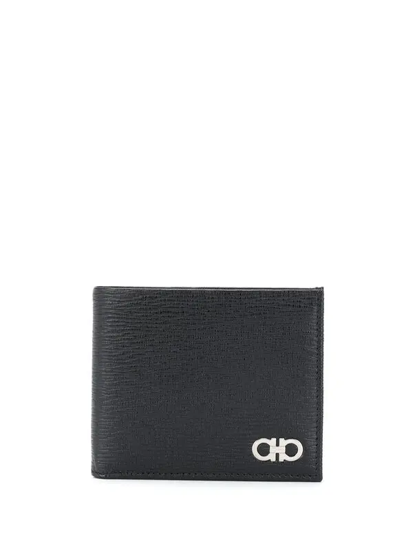 FERRAGAMO Two-tone Bi-fold Leather Wallet
