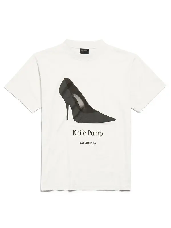 Balenciaga Knife Pump T-shirt - White