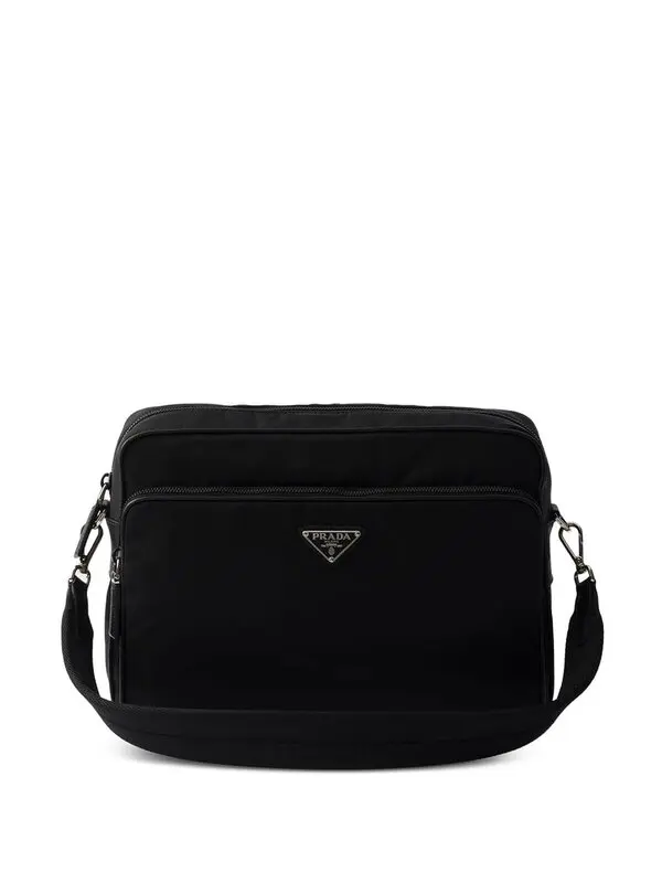 Prada Logo-plaque Nylon Messenger Bag