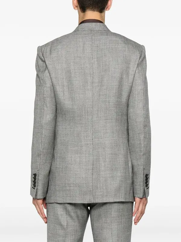 TOM FORD Herringbone-pattern Wool Blend Blazer