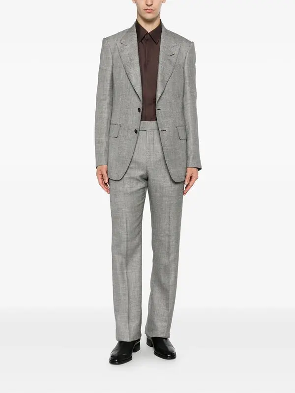 TOM FORD Herringbone-pattern Wool Blend Blazer