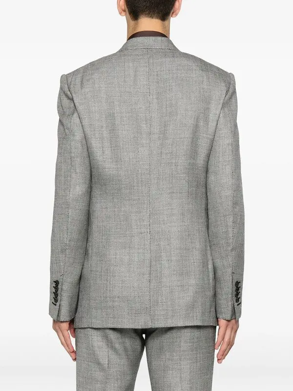 TOM FORD Herringbone-pattern Wool Blend Blazer