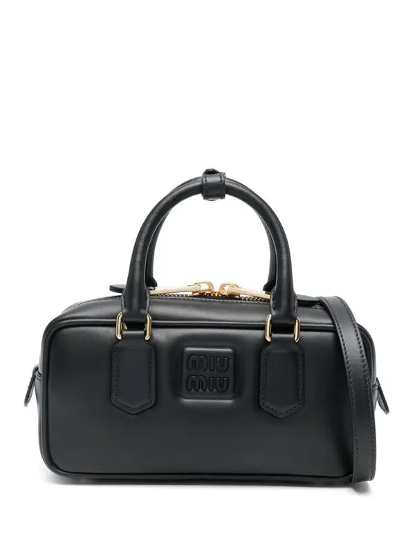 Miu Miu Arcadie Leather Bag - Black