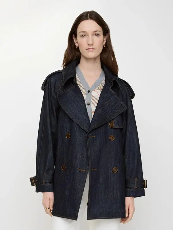 Burberry Fitzrovia Trench Coat - Blue