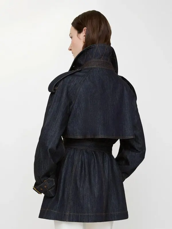 Burberry Fitzrovia Trench Coat - Blue