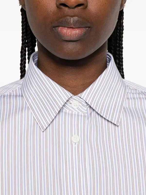 Prada Double-stripe Cotton Poplin Shirt