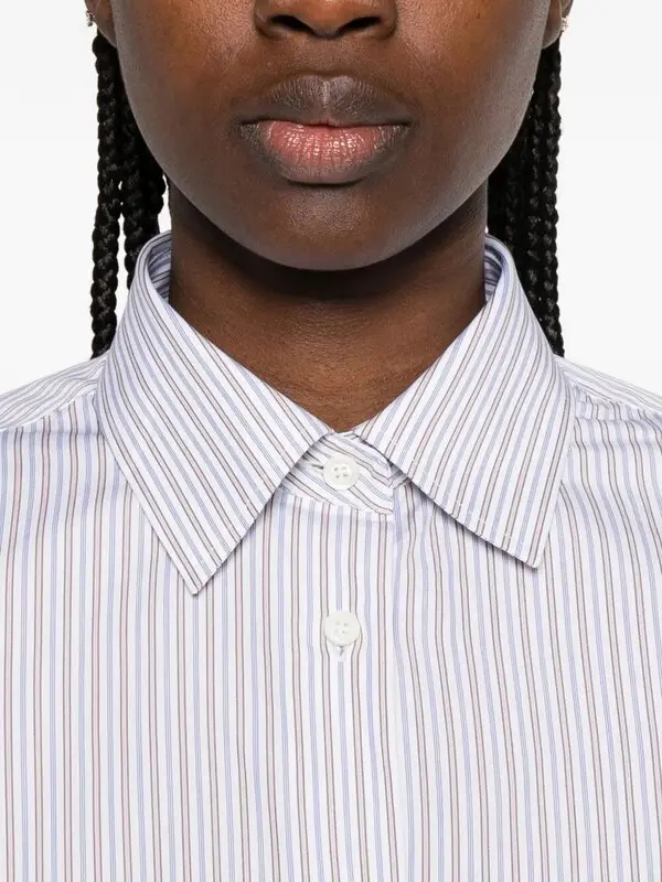 Prada Double-stripe Cotton Poplin Shirt
