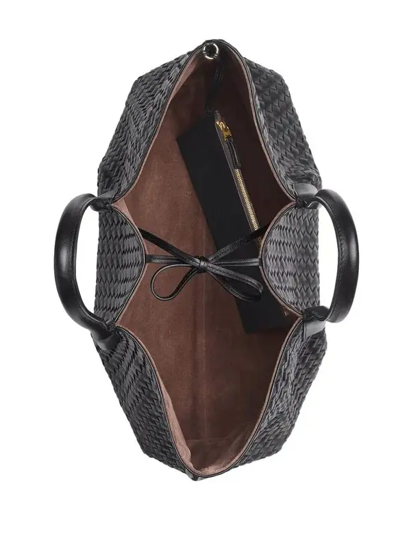 Bottega Veneta Pinacoteca Grande Reversible Tote Bag - Black
