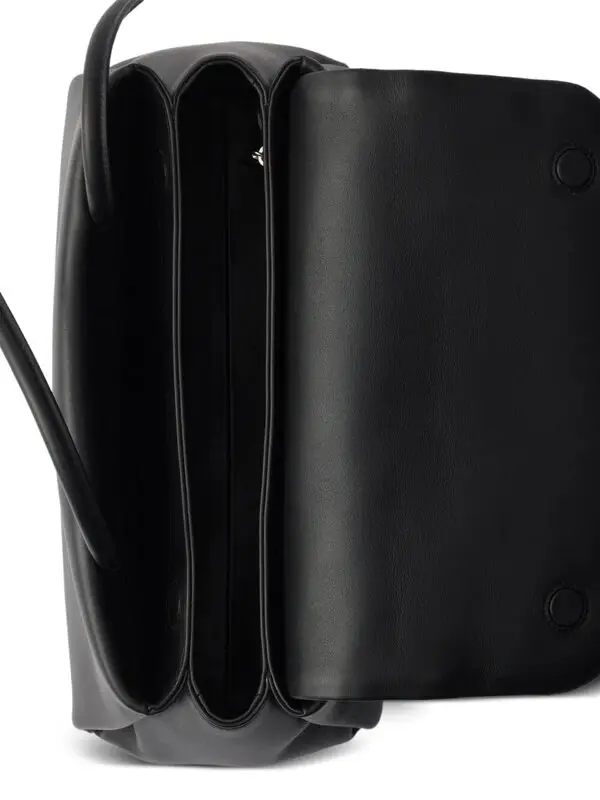 Prada Passage Medium Leather Bag With Re-nylon Flap