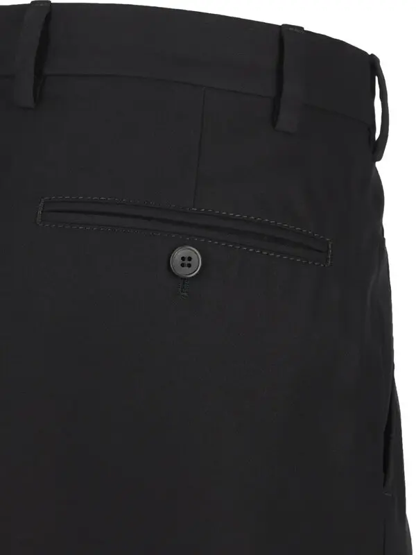 Prada Charm-detail Cotton Tapered Trousers