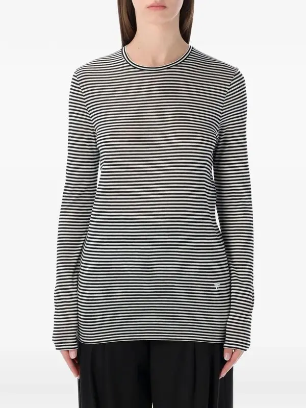 TOM FORD Striped Long-sleeve T-shirt - Black