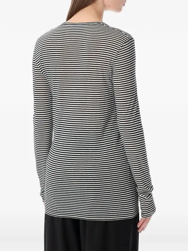 TOM FORD Striped Long-sleeve T-shirt - Black