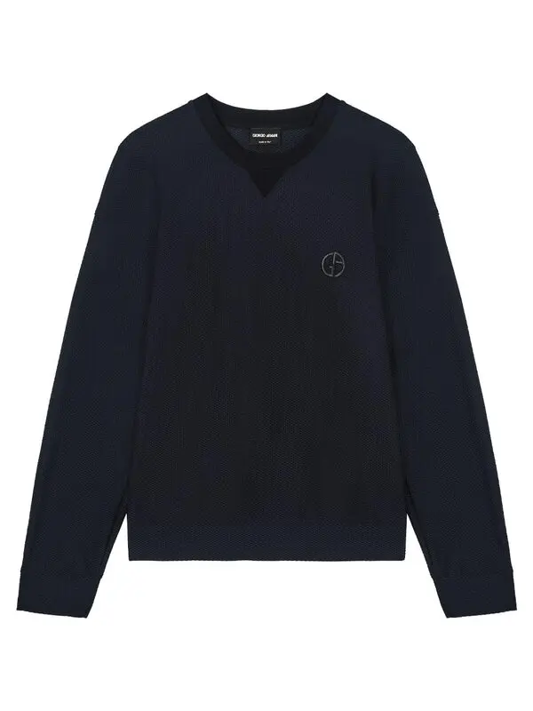 Giorgio Armani Technical Waffle Sweatshirt