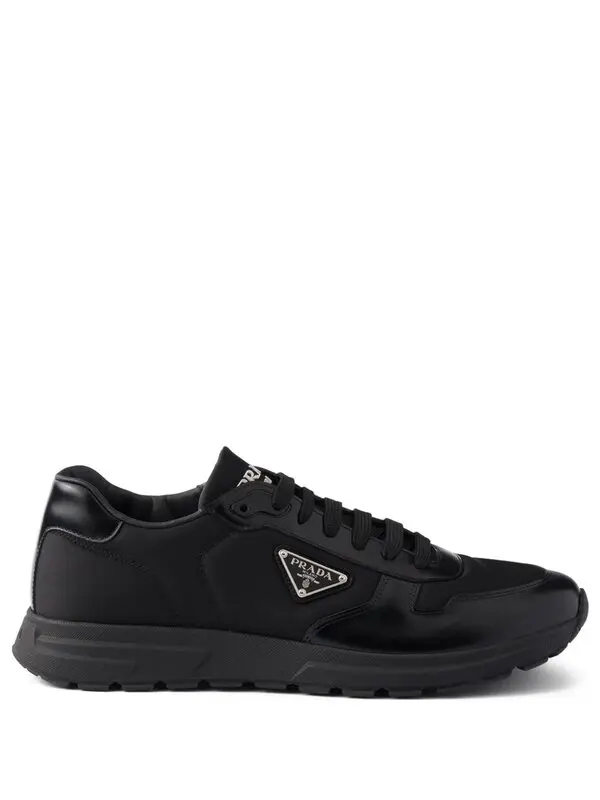 Prada Prax 01 Re-nylon And Brushed Leather Sneakers