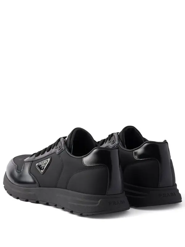 Prada Prax 01 Re-nylon And Brushed Leather Sneakers