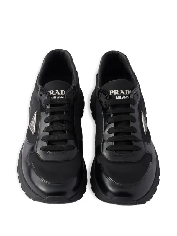 Prada Prax 01 Re-nylon And Brushed Leather Sneakers