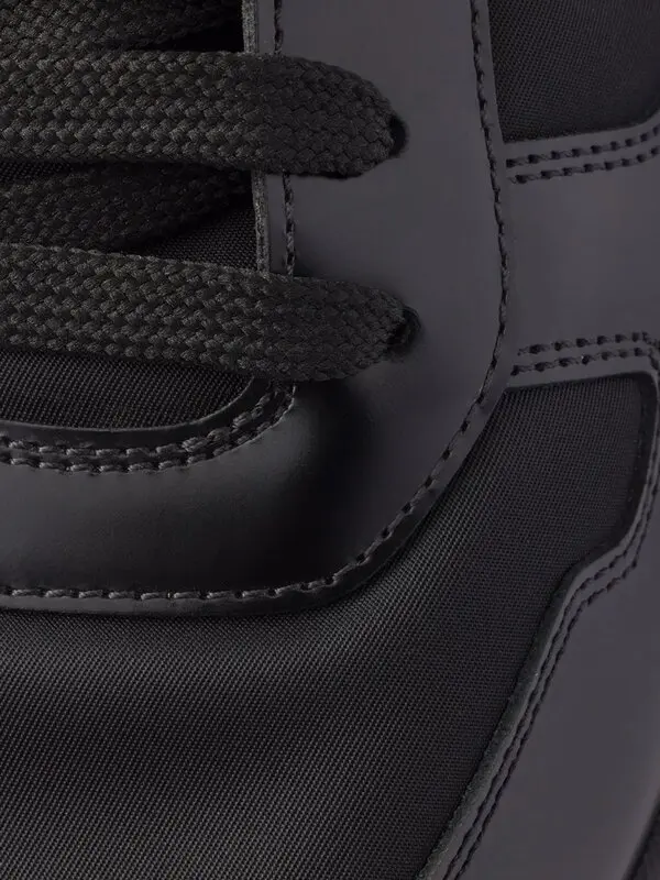Prada Prax 01 Re-nylon And Brushed Leather Sneakers