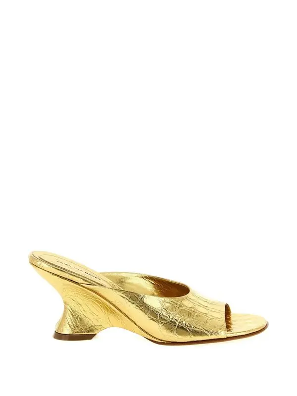 Dries Van Noten Open-toe Leather Mules