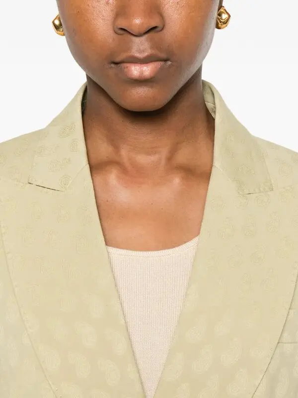Etro Double-breasted Fitted Paisley-motif Blazer