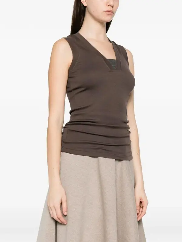 Brunello Cucinelli Stretch Cotton Tank Top
