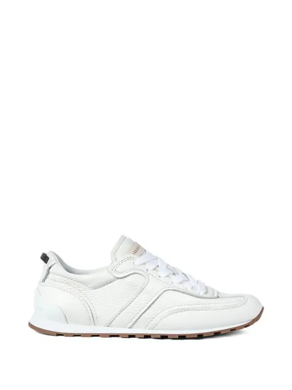 Brunello Cucinelli Leather Runners - White