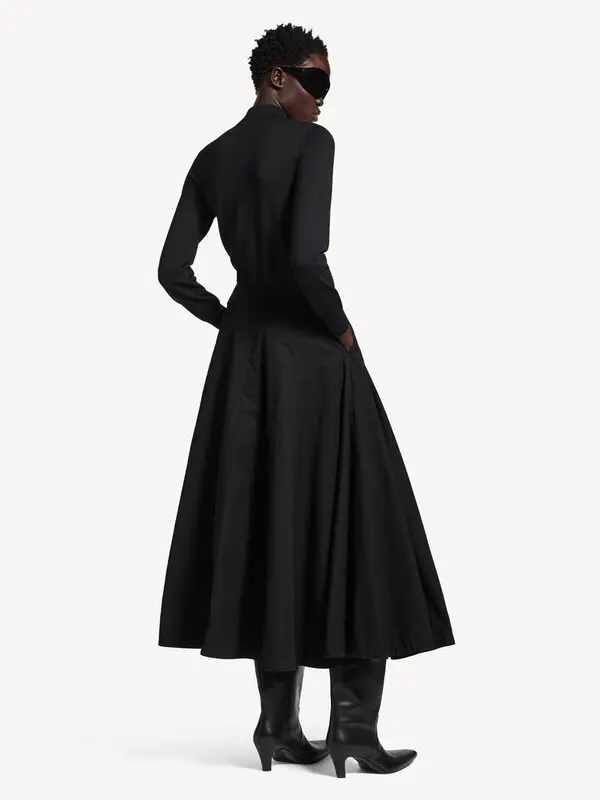 Balenciaga Godet Maxi Skirt