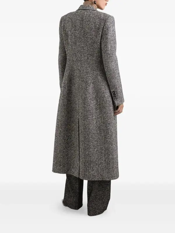 Dolce & Gabbana Wool Herringbone Trousers