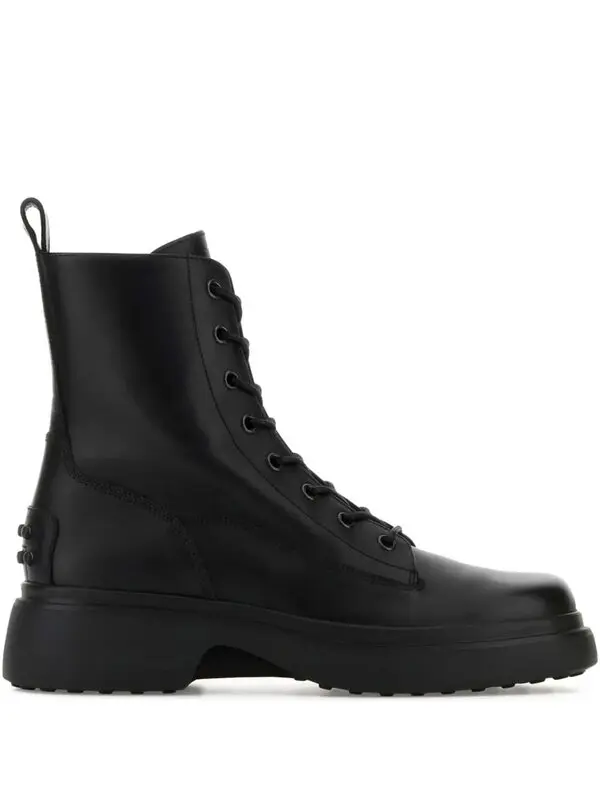 TOD'S Platform Leather Combat Boots