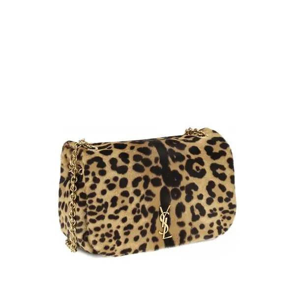 Saint Laurent Leopard Print Shoulder Bag