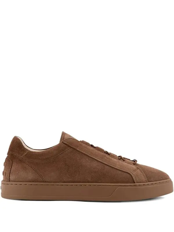 TOD'S Suede Laced Sneakers - Brown