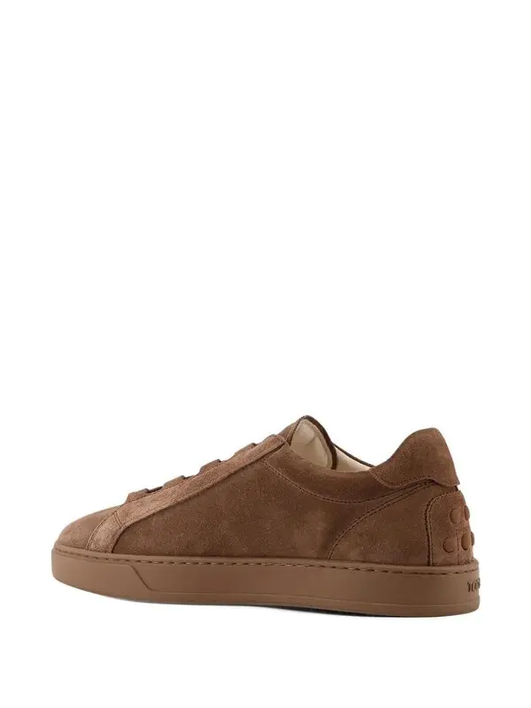 TOD'S Suede Laced Sneakers - Brown