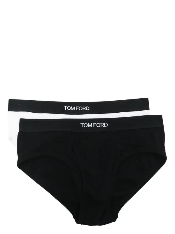 TOM FORD Set Of 2 Logo-waistband Cotton Briefs - Multicolor