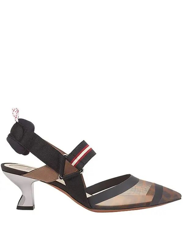 Fendi Tech Mesh Colibrì Slingbacks