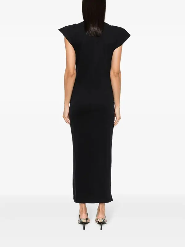 Isabel Marant Étoile Nadela Cotton Jersey Long Dress - Black