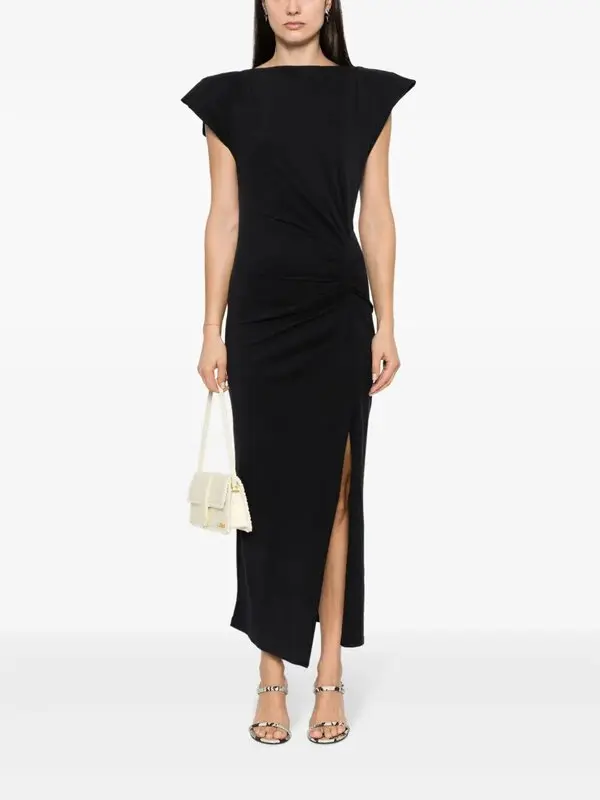 Isabel Marant Étoile Nadela Cotton Jersey Long Dress - Black