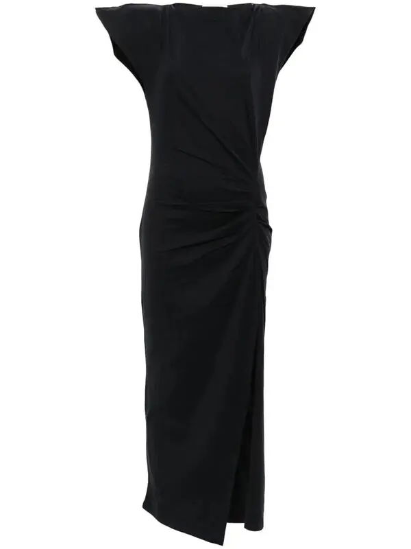 Isabel Marant Étoile Nadela Cotton Jersey Long Dress - Black