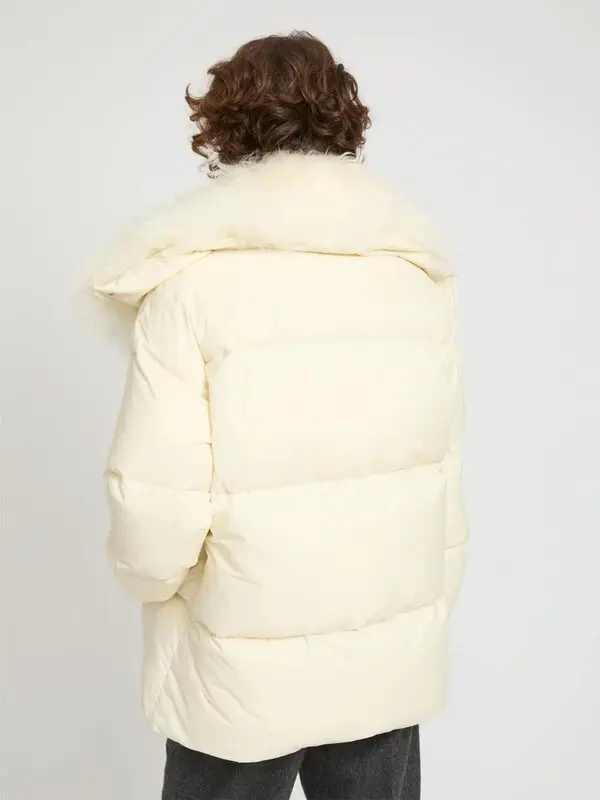 YVES SALOMON Mid-length Down Jacket - Multicolor