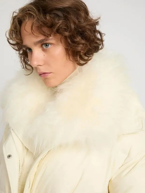 YVES SALOMON Mid-length Down Jacket - Multicolor