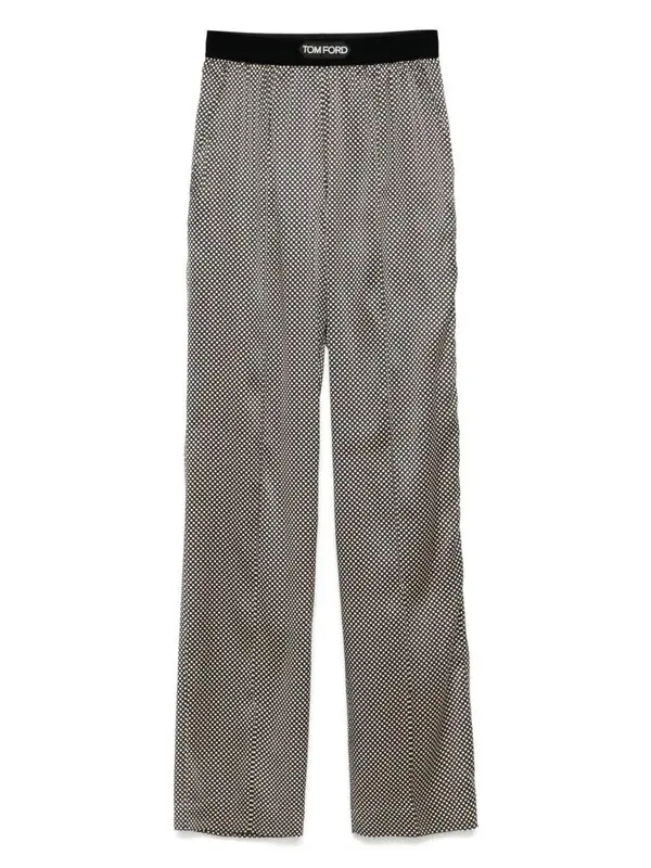 TOM FORD Polka Dot Signature Silk Pj Pants - Multicolor