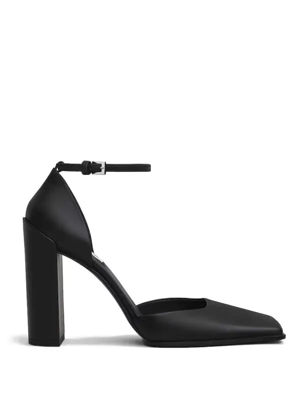 Alaïa Square D`orsay Leather Pumps - Black