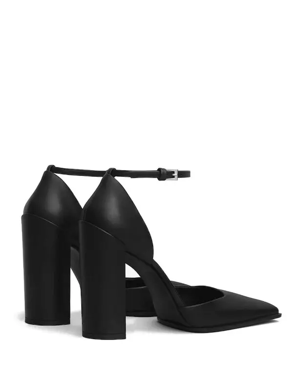 Alaïa Square D`orsay Leather Pumps - Black